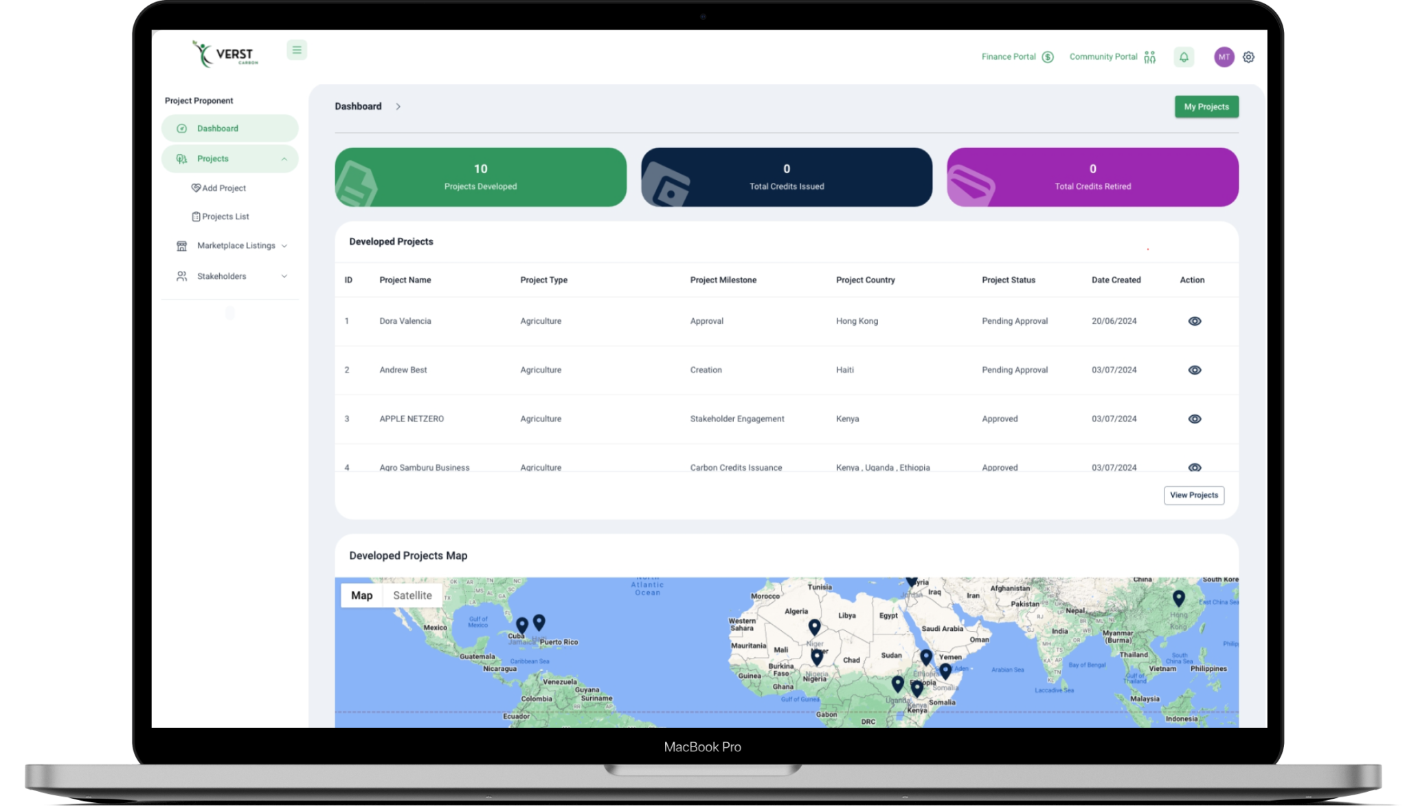Project Development Platform - Verst Carbon